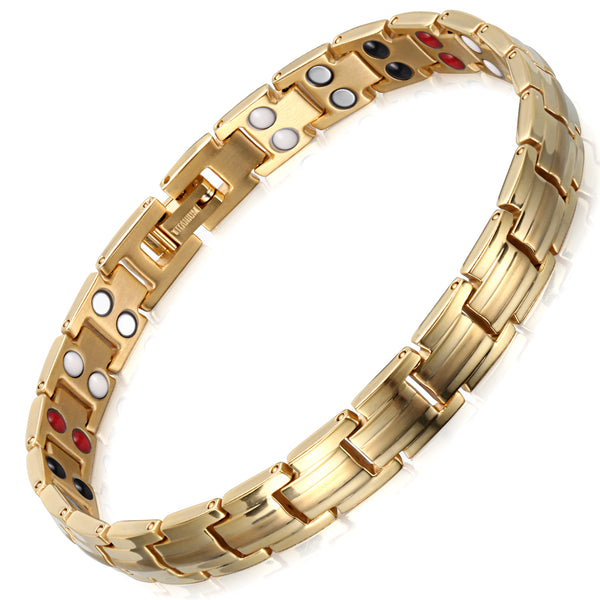Rainso Women Titanium Bracelets - Magnetic Bracelet Healing Series ...